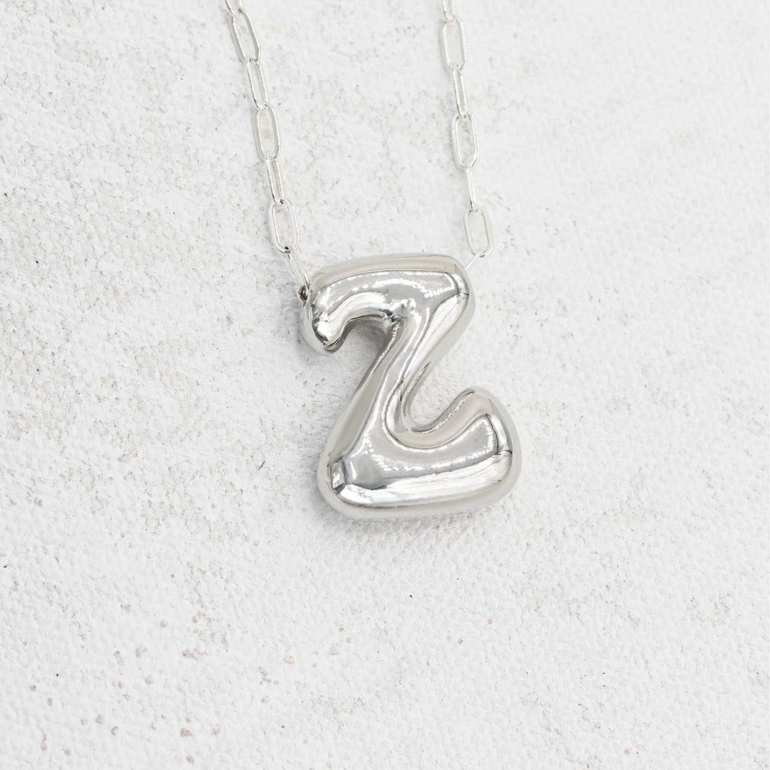 Silver z necklace store